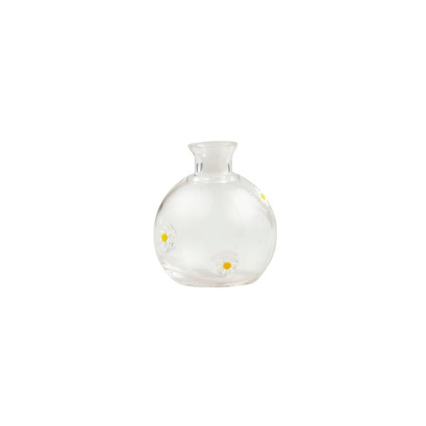 glass daisy inlay vase – donetta jean